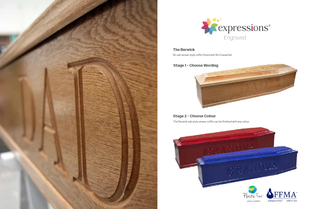 Coffin choices at Viner & Sons Funeral Directors : Viner & Sons