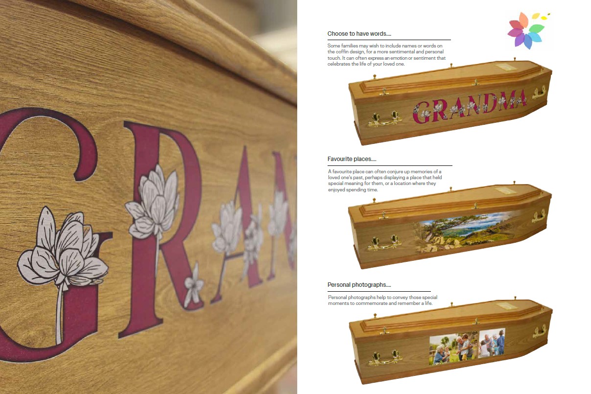 Coffin choices at Viner & Sons Funeral Directors : Viner & Sons