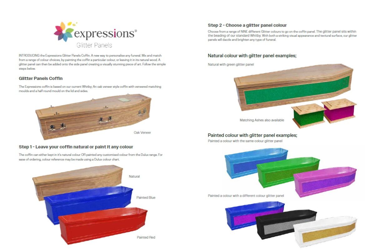 Coffin choices at Viner & Sons Funeral Directors : Viner & Sons
